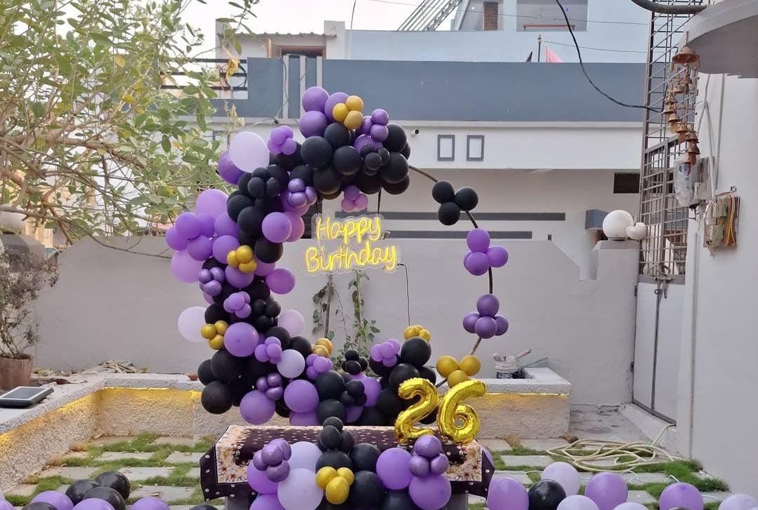 Pink and Silver Birthday Bliss Decor – Naivedya Group of Event Management Company